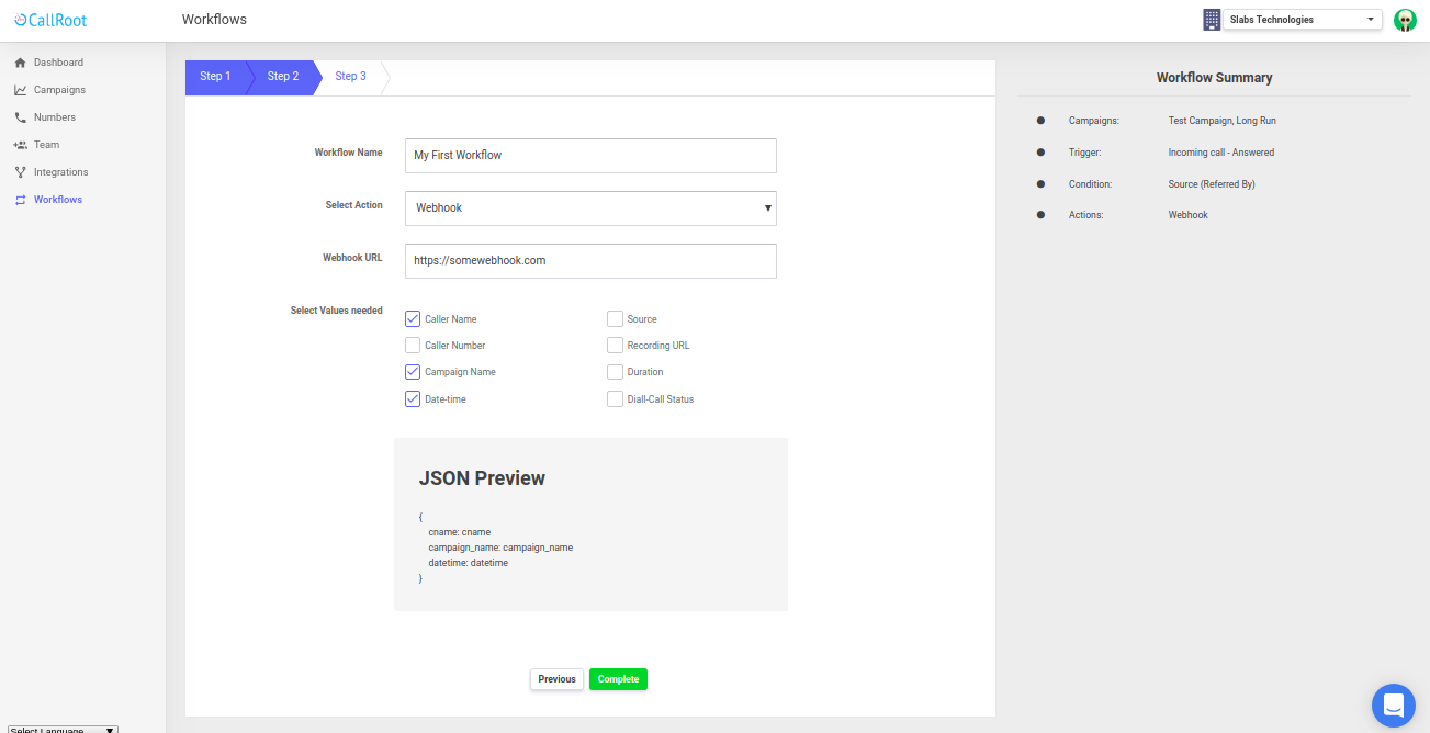 How To Create A Webhook Workflow Callroot Blog